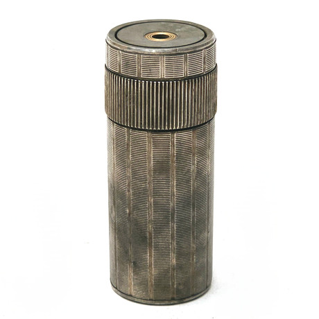 S.T. DUPONT. CYLINDRICAL DESKTOP LIGHTER WITH SWIVEL MECHANISM. Art ...