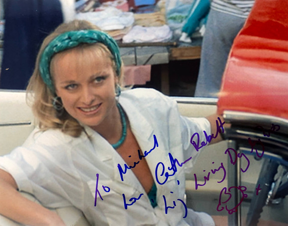 CATHERINE RABETT (007: THE LIVING DAYLIGHTS) AUTOGRAPH ON THE ACTRESS'S ...