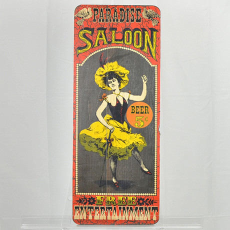 SALOON SIGN, GEORGE NATHAN, PARADISE SALOON, WOOD, 1970S. Art - Other ...
