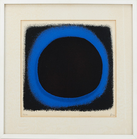 RUPPRECHT GEIGER. Composition, lithograph in colours, signed and ...