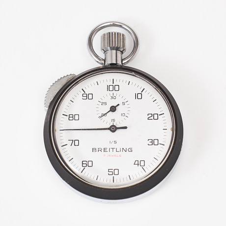BREITLING, Stopwatch, Base Metal, 1960s/70s. Clocks & Watches - Pocket ...