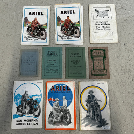ARIEL, booklets and booklets, approx. 9, 1920s, England. Vehicles ...
