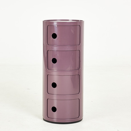 KARTELL, table/ chest of drawers, “Componibili”, plastic, sliding ...