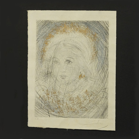 SALVADOR DALÍ. “PORTRAIT DE MARGUERITE”, FROM FAUST. Art - Engravings ...