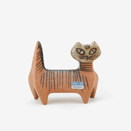 LISA LARSON. Figurine, cat from the series Lilla Zoo, Gustavsberg ...