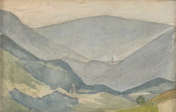 ELLEN THESLEFF. Paisajes, Italia. Arte - Pintura - Auctionet