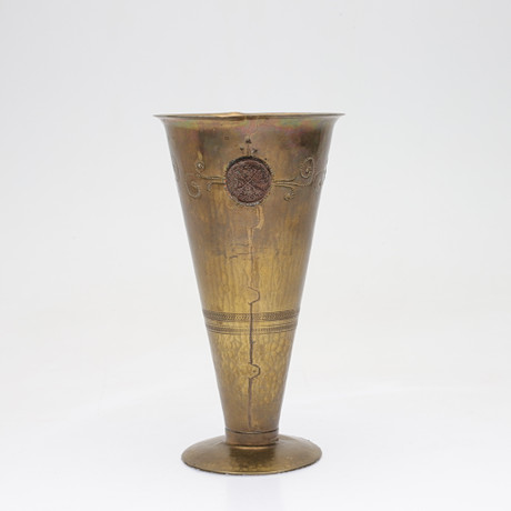 A brass vase, circa 1900. Silver & Metals - Pewter, Brass & Copper ...