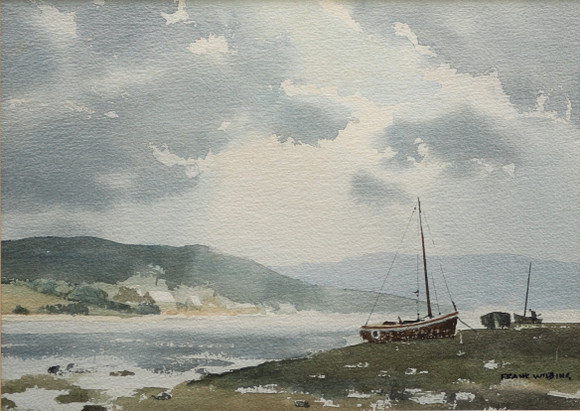 FRANK WILDING, 20TH CENTURY. BERGSVATTENLANDSKAP. Konst - Måleri ...