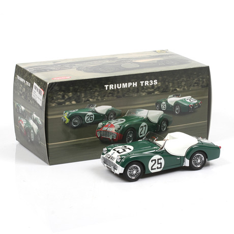 MODELLBIL, metall/resin, Triumph TR3S, Kyosho, skala 1:18. Leksaker ...
