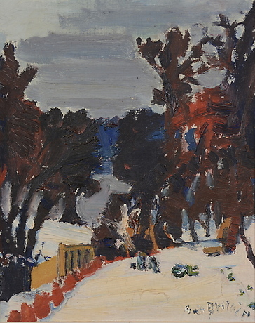 ERIK BYSTRÖM. Oil on Board. Art - Paintings - Auctionet