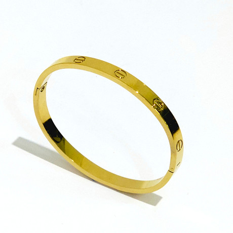 SLAVE BRACELET FOLLOWING CARTIER GOLD STEEL MODELS. Jewellery ...
