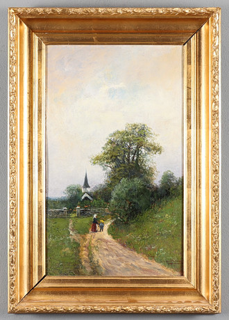 SEVERIN NILSON. Oil on panel, signed. Art - Paintings - Auctionet