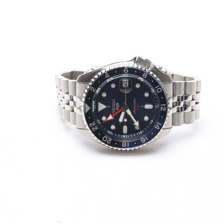 WRISTWATCH, Seiko, 5, GMT, automatic, steel, “Blueberry”. Clocks ...