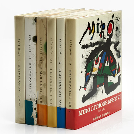 MIRÓ LITHOGRAPHE I-VI (6). MOURLOT, F., et al. Joan Miro. Lithographe ...
