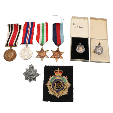 WWII MEDALS & SPECIAL CONSTABLE MEDAL - CYRIL AMOR. Weapons & Militaria ...