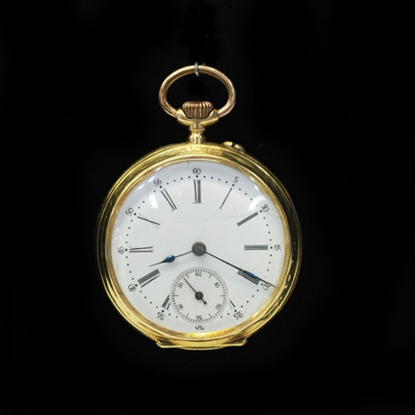 POCKET WATCH. 18K GOLD. Clocks & Watches - Pocket & Stop Watches ...
