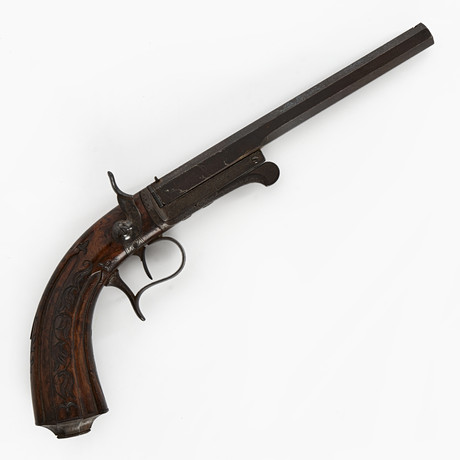 CHAMBER-LOADING GUN, Louis Perin le Page, Paris. Mid 19th century ...