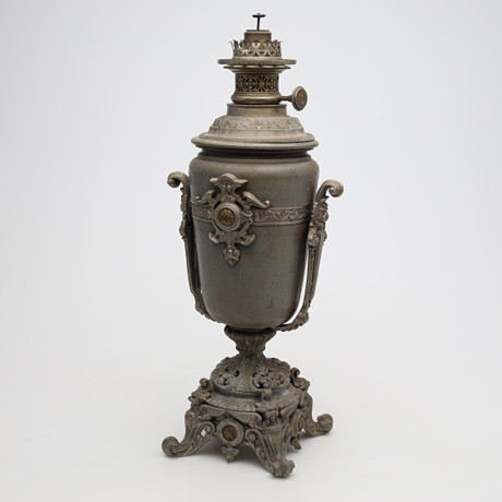 A metal Sonnenbrenner R. Ditmar table lamp, Vienna. Lighting & Lamps ...