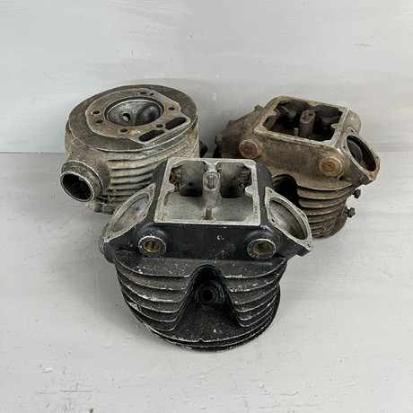 MONARK ALBIN, a set of three cylinder heads, 1940s, Sweden. Vehicles ...