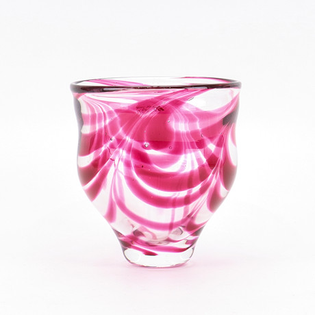 A glass vase, Magnor Studio Collection, Norway. Glass - Art glass ...