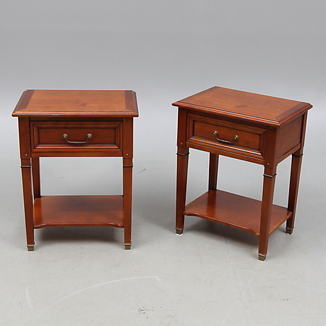 BEDSIDE TABLE with drawer, 1 pair, Grange, 1900/2000s. Furniture ...