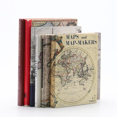 BOOKS OF HISTORICAL MAPS, 5+1 vol. Among others, “Historical Maps of ...