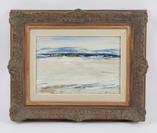 AIMO KANERVA. Mountain landscape, signed and dated -77, oil on canvas ...