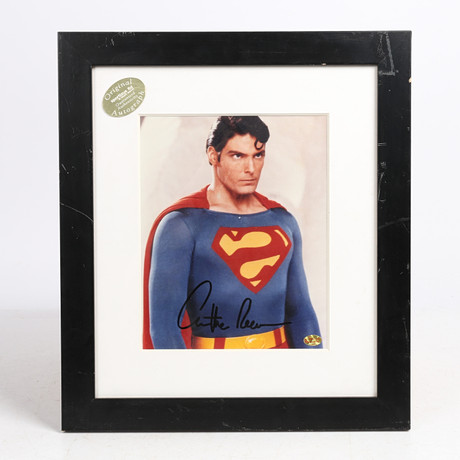 CHRISTOPHER REEVE. A SIGNED PHOTOGRAPH. Books, Maps & Manuscripts ...
