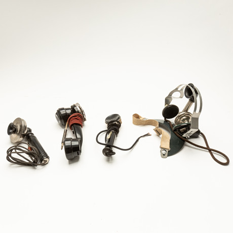 A set of 4 telephones, including LM Ericsson, first half of the 20th ...