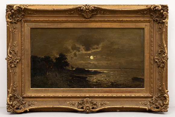 AXEL NORDGREN. Twilight motif, oil on canvas, signed. Art - Paintings ...