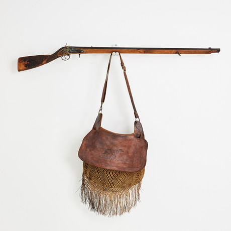 LODBÖSSA and HUNTING BAG, common bag, 19th century, snap-lock ...