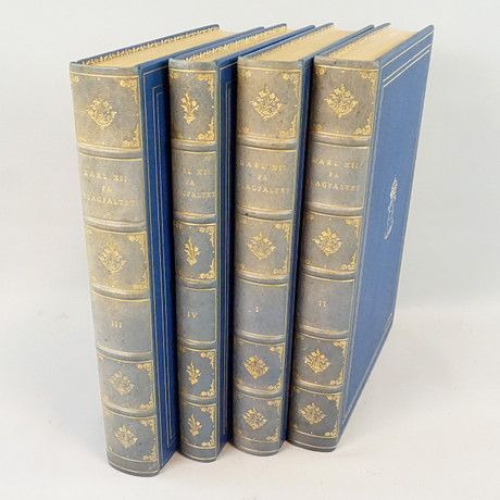 BOOKS, 4 volumes, Generalstaffen “Karl XII på slagefield”, P. A ...