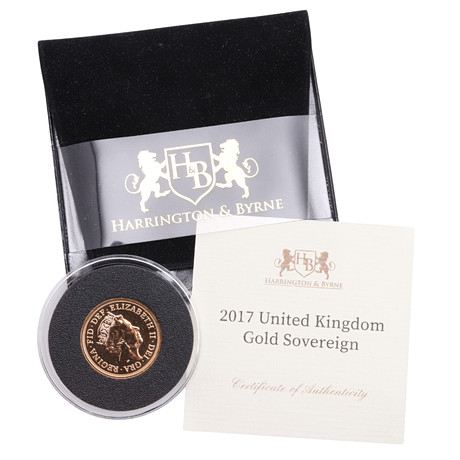 A 2017 GOLD SOVEREIGN. Coins, Medals & Stamps - Coins - Auctionet