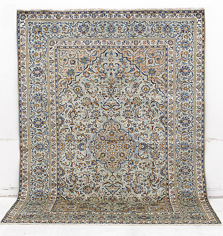 MATTA, Persisk, grön Keshan, 335 x 225 cm. Mattor & Textil - Mattor ...