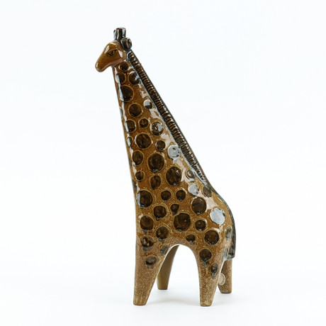 LISA LARSON. Figurine, “Giraffe”, from the series Stora Zoo, glazed ...