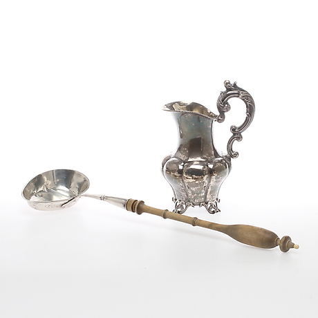 CREAM POT, SOUP SNAP, silver, 19th century. Silver & Metals - Silver ...
