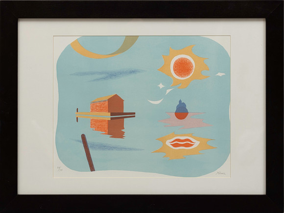 STELLAN MÖRNER. Composition, lithograph in colours, signed, numbered 24 ...