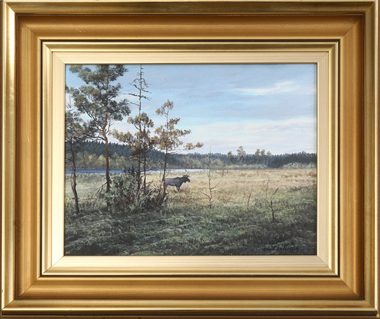 ARVID ANDERSSON. olja på duk, signerad. Konst - Måleri - Auctionet