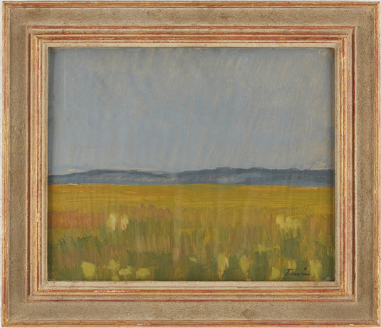 VERA FRISÉN. Landskap, olja på papp-pannå, signerad. Konst - Måleri ...