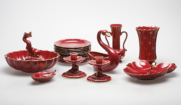 KERAAMIA, 20 kpl, "Ruby", Arthur Percy Geflelle. Keramiikka ja posliini ...