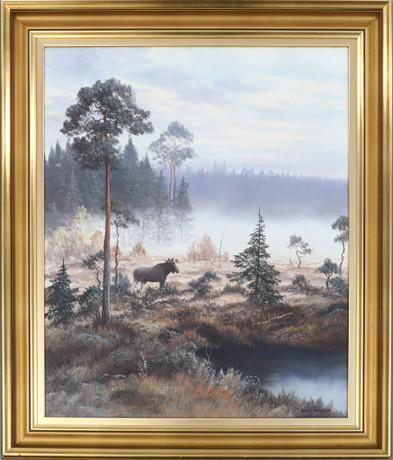 ARVID ANDERSSON. olja på duk, signerad. Konst - Måleri - Auctionet