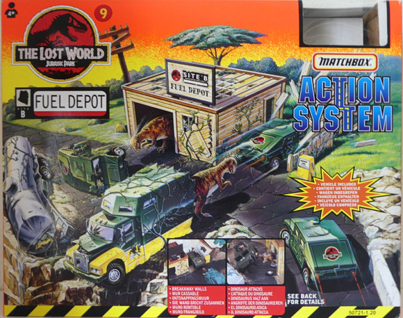 MATCHBOX, Sistema de acción, «Fuel Depot - Jurassic Park». Juguetes ...