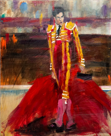 RAHIM EL. OIL ON BOARD “TORERO”. Art - Paintings - Auctionet