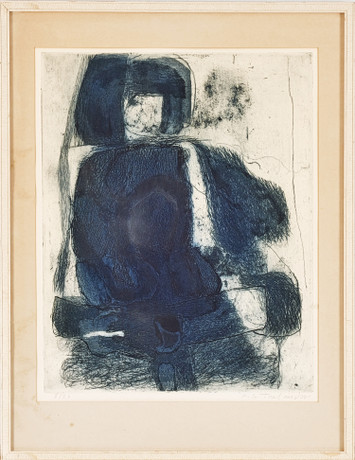 PER GUNNAR THELANDER. "Madame", etsning, signerad , 8/20. Konst ...