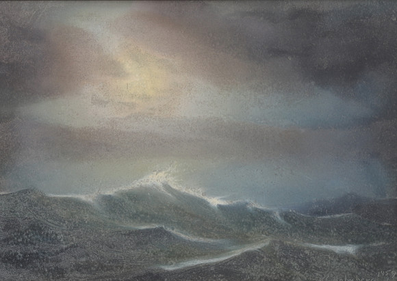 KARL GUSTAV HOLMBERG. Havsmotiv, olja på plåt, signerad, daterad 1959 ...