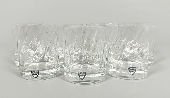 GUNNAR CYREN. SELTERS/WHISKEY GLASSES, 11 pcs, “Helena”, Orrefors ...