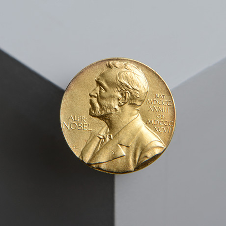 ERIK LINDBERG. Medal, Alfred Nobel, gold-plated sterling silver, The ...
