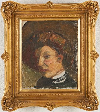 HELMER OSSLUND. “Portrait Study”, oil on canvas, signed. Art ...