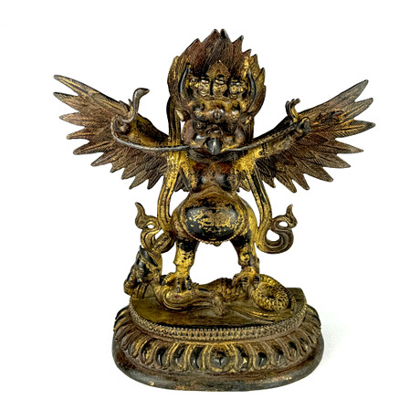 SINO-TIBETAN GILT BRONZE GARUDA FIGURE. Asiatica - Auctionet