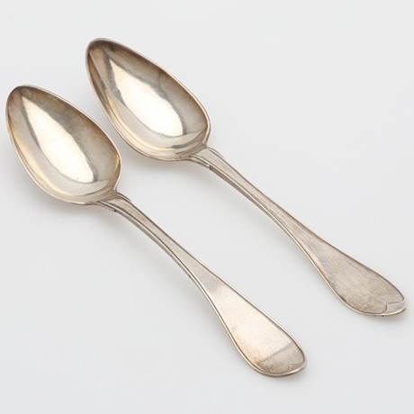 SKEDAR, 2 delar, silver, Bl.a. Simon Simonson, Stockholm, 1800-talets ...